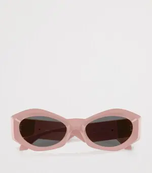 Versace Acetate Irregular Sunglasses