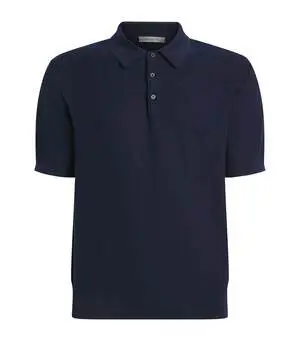 Corneliani Pima Cotton Basketweave Polo Shirt