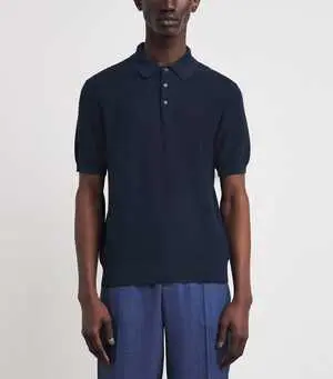 Corneliani Pima Cotton Basketweave Polo Shirt