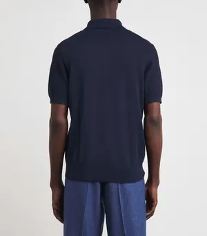 Corneliani Pima Cotton Basketweave Polo Shirt