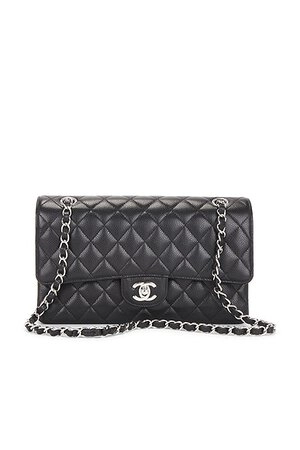 Chanel Caviar Medium Classic Double Flap Bag - Black