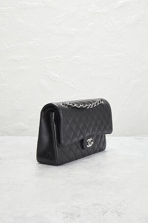 Chanel Caviar Medium Classic Double Flap Bag - Black