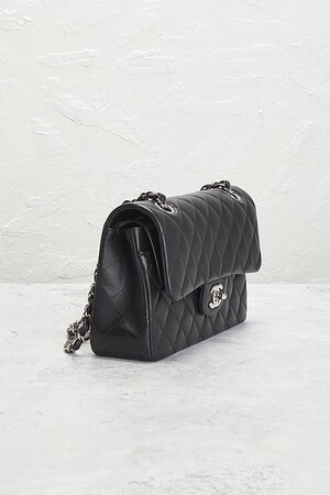 Chanel Lambskin Small Classic Double Flap Bag - Black