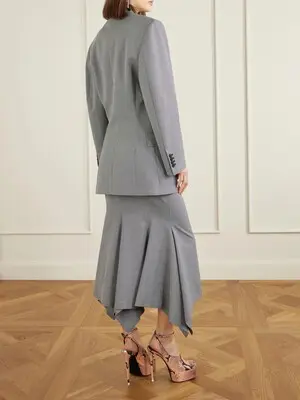 Attico Wool And Cotton-blend Blazer