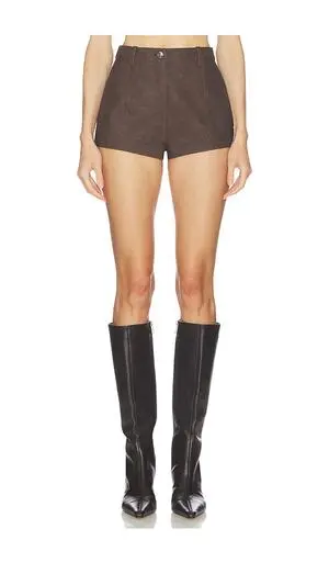 CAMILA COELHO Lera Shorts - Chocolate