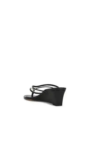 Veronica Beard Clea Wedge Sandal - Black