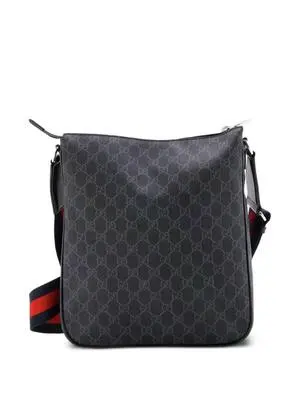 Gucci Gg Coated Canvas Messenger Bag