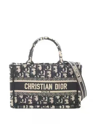 Dior 2010s Mini Book Tote Bag - Blue