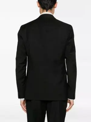 Tagliatore Pin-lapel Virgin-wool Jacket - Black