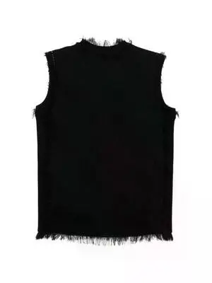 JNBY Fringed Knit Vest Top - Black