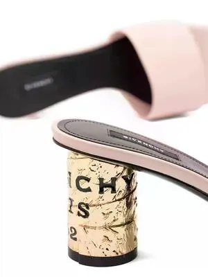 Givenchy Tape Heeled Leather Sandals