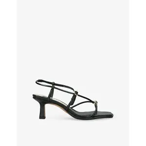 Dolce Vita Mylee Leather Heeled Sandals - Black