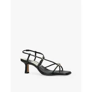 Dolce Vita Mylee Leather Heeled Sandals - Black