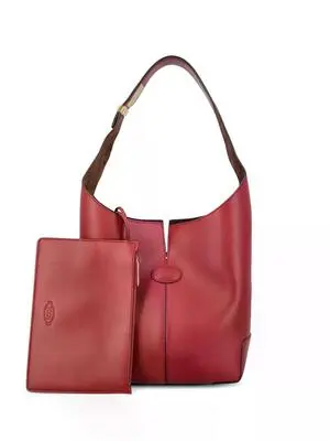 TOD'S Small Di Bag Folio Shoulder Bag - Red