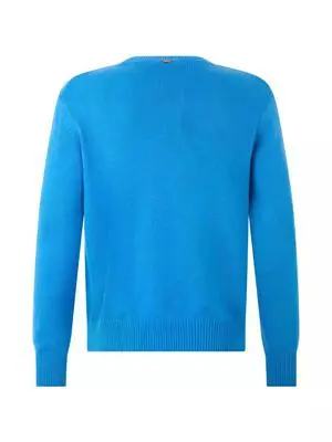 Herno Round Neck Long Sleeve Sweater - Blue