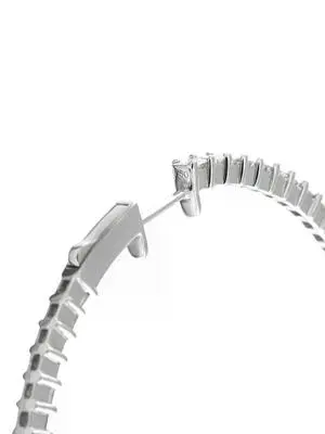 LB EXCLUSIVE 18k White Gold Diamond Hoop Earrings