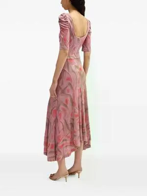 MARGHERITA MACCAPANI Gina Abstract Print Midi Dress