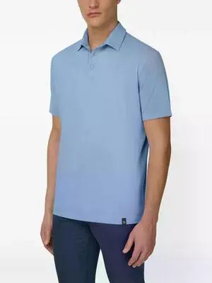 Boggi Milano Button-front Polo Shirt - Blue