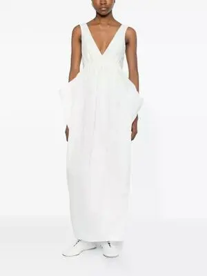 RÓHE Sculptural Textured Maxi Dress - Neutrals