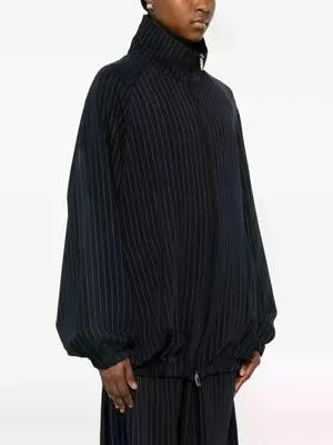 THE FRANKIE SHOP Baxter Pinstripe Zip-up Jacket