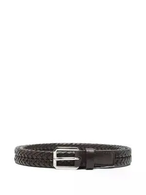 TOM FORD Braided Leather Belt - Brown