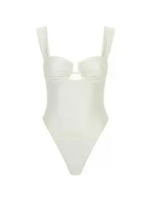MONTCE Gathered Detail Swimsuit - Blue