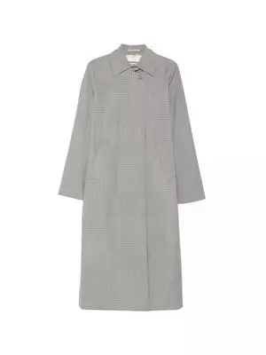 Our Legacy Capital Single-breasted Checked Coat - Grey