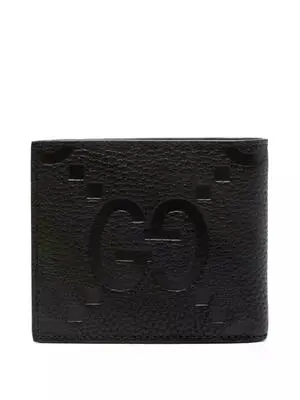 Gucci Jumbo Gg Leather Wallet - Black