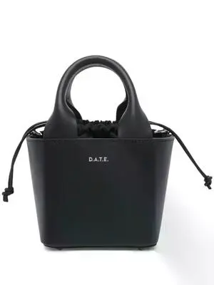 D.a.t.e. Logo Leather Tote Bag - Black