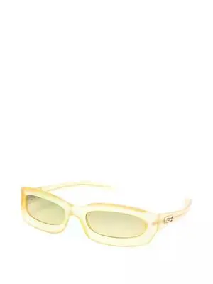 Fendi 2000s Rectangle Frame Sunglasses - Yellow