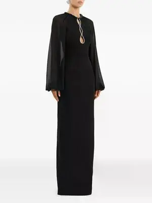 Rebecca Vallance Embellished Sleeve Gown