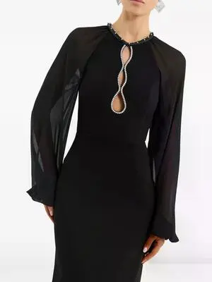Rebecca Vallance Embellished Sleeve Gown