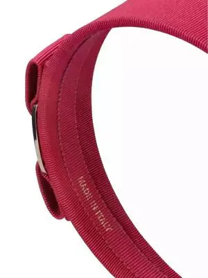 FERRAGAMO Grosgrain Ribbon Bow Hair Band - Red