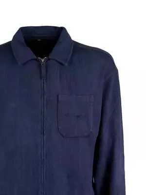 C.P. COMPANY Ziped Chest-pocket Cotton Shirt - Blue