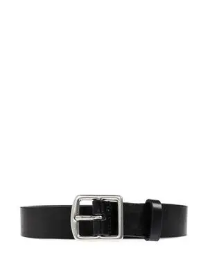 Dsquared2 Twin Buckled Leather Belt - Black