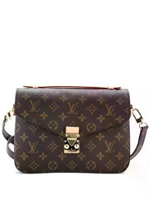 LOUIS VUITTON Monogram Canvas Pochette Metis Bag - Brown