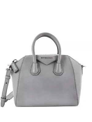 Givenchy Givenchy Antigona Leather Mini Crossbody Bag Grey