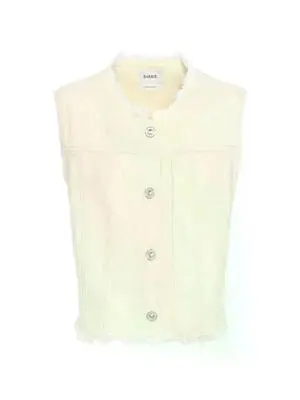 BARRIE Barrie Denim Fringed Waistcoat Yellow
