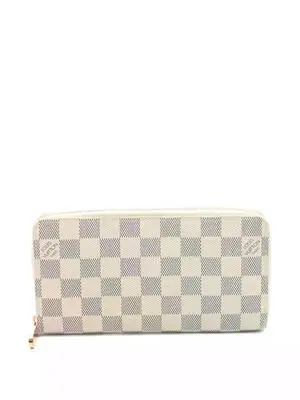 LOUIS VUITTON 2008 Damier Azur Zip-fastening Wallet Neutrals