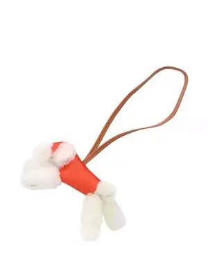 Hermès 2025 Fur Bag Charm - Orange