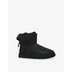UGG Bailey Bow Ii Suede And Sheepskin Boots