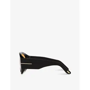 TOM FORD Bronson Aviator Acetate Sunglasses - Black