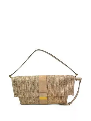 GIANNI CHIARINI Marigold Woven Clutch Bag