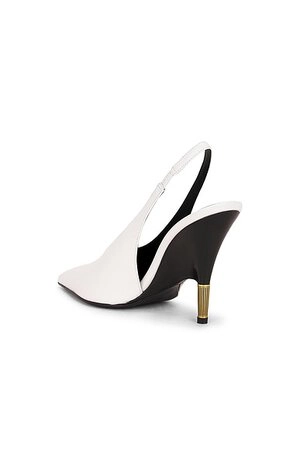 Khaite Bella 100 Slingback Pumps - Chalk