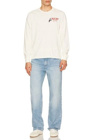 ONE OF THESE DAYS Break On Through Long Sleeve T-shirt - Bone