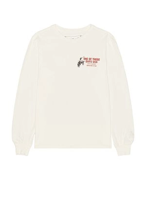 ONE OF THESE DAYS Break On Through Long Sleeve T-shirt - Bone