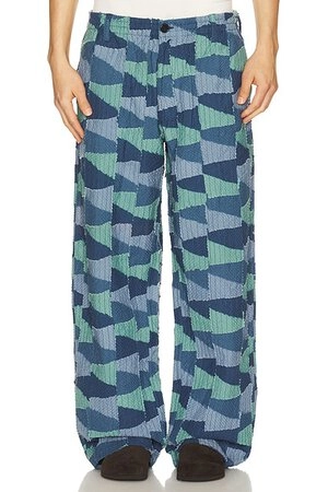 KARDO Patchwork Seersucker Trousers - Multi