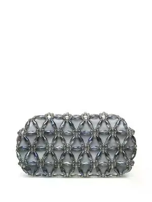 0711 TBILISI Tebea Embellished Clutch Bag - Grey