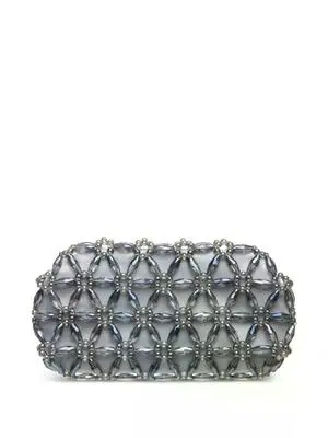 0711 TBILISI Tebea Embellished Clutch Bag - Grey