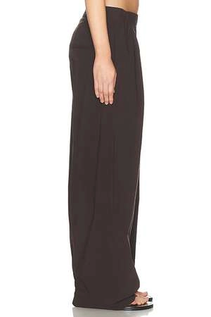 ST. AGNI Relaxed Pleat Pant - Bark